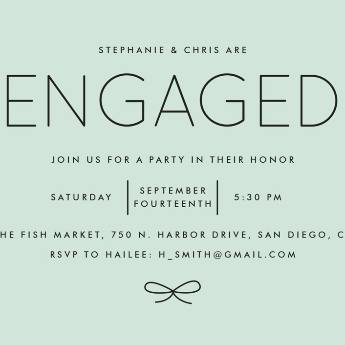 Knotted Engagement Party Invitations by Amber Barkley | Minted