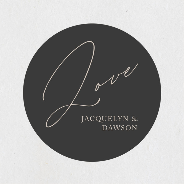 Sparkled Toast Engagement Party Favor Stickers by Christie Garcia | Minted