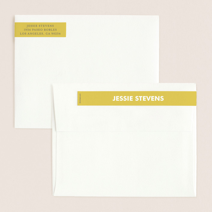 Bold Brackets Foil-Pressed Stationery by Teresa Lang | Minted