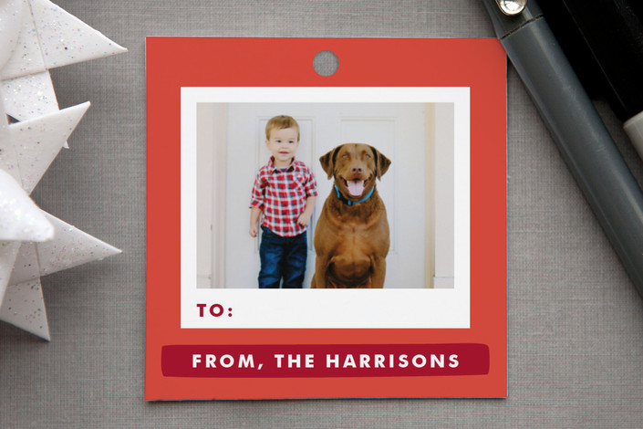 On the Grid Gift Tags by Jennifer Wick | Minted