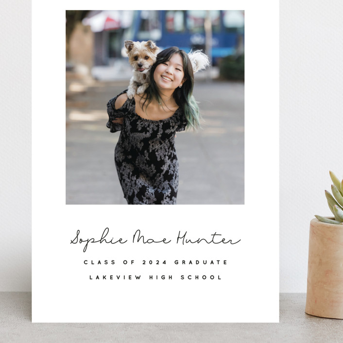 simple squared Grand Graduation Announcements by Julia Hall | Minted