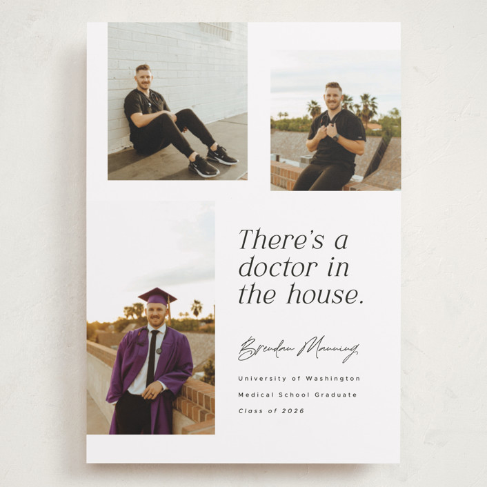 Doctor in the House Grand Graduation Cards by Corinne Malesic | Minted