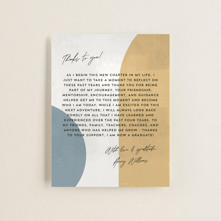 Abstract Stone Graduation Insert Cards by Anna Elder | Minted