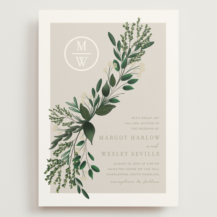 Watermark Grand Wedding Invitations by Kaydi Bishop | Minted