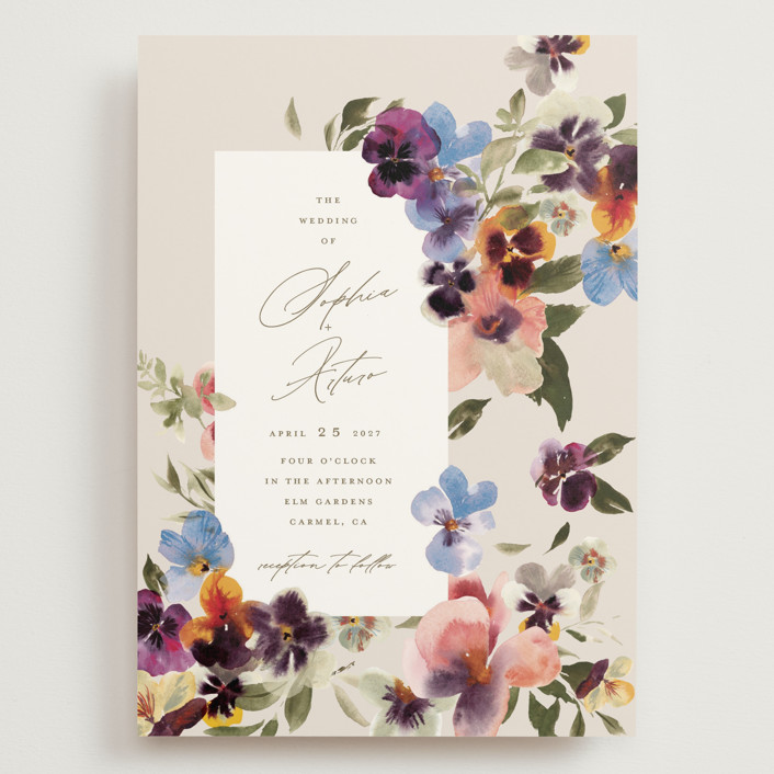 Bright Grand Wedding Invitations by Leah Bisch | Minted