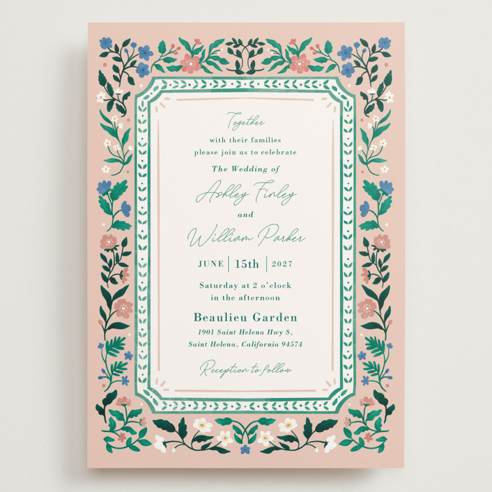 Le Jardin Grand Wedding Invitations by Elly | Minted