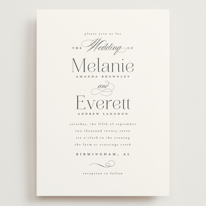 Pearl Grand Wedding Invitations by Jessica Williams | Minted