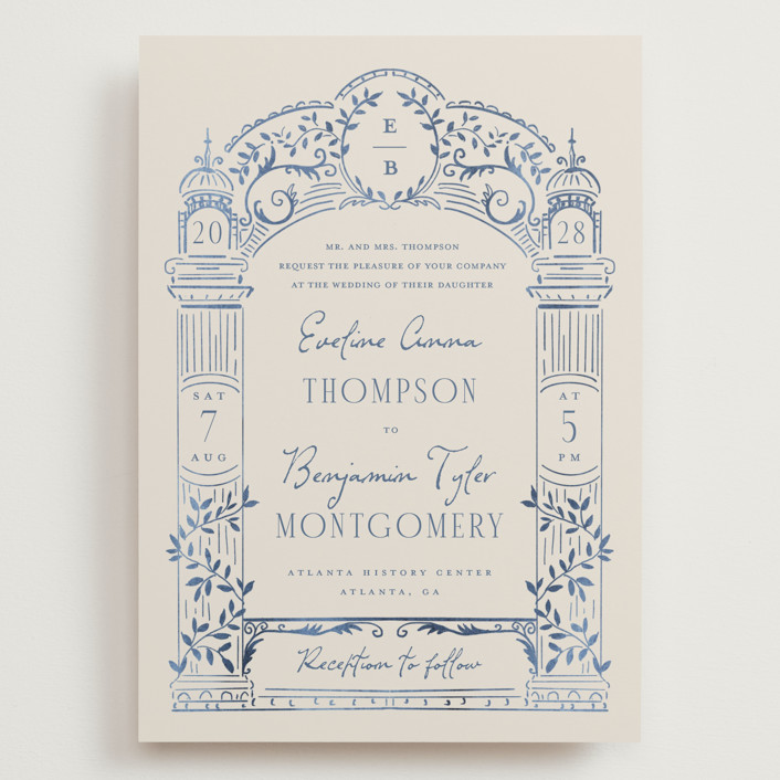 Pavilion Grand Wedding Invitations by Petra Kern | Minted