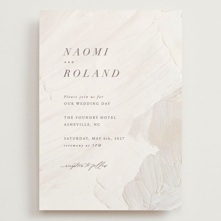 Neutrality Grand Wedding Invitations by Hooray Creative | Minted
