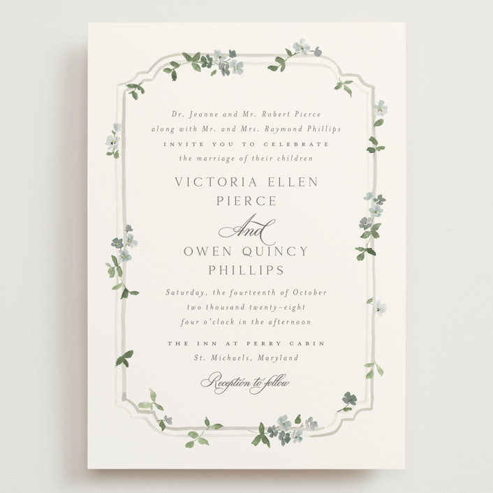 Wistful Grand Wedding Invitations by Everett Paper Goods | Minted