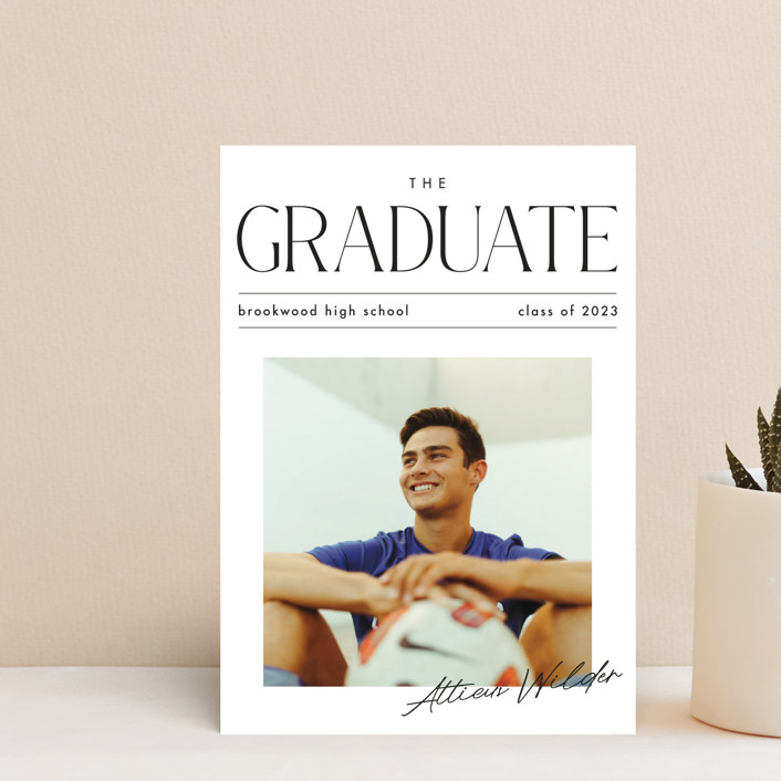 newspaper Graduation Petite Cards by Morgan Kendall | Minted
