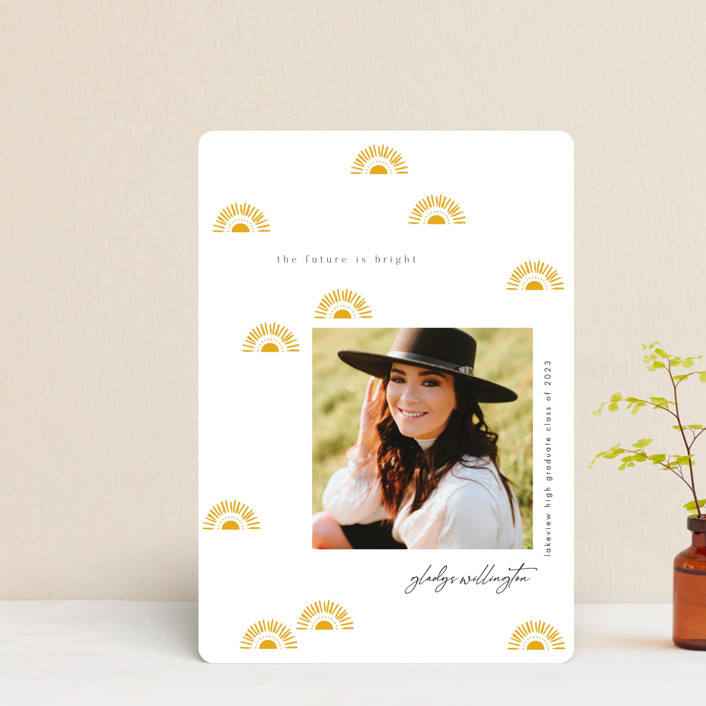 Boho Sun Graduation Petite Cards by Vivian Yiwing | Minted