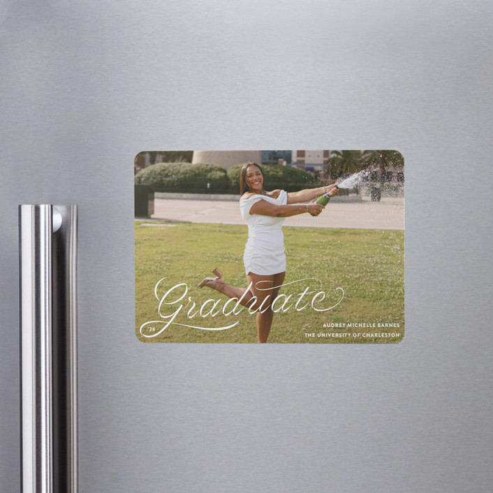 Ribbons and Cords Graduation Announcement Magnets by Megan Davis | Minted