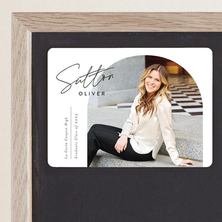 Side Signature Graduation Announcement Magnets by Carolyn MacLaren | Minted