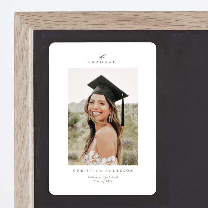 Achieved! Graduation Announcement Magnets by MC Designs | Minted