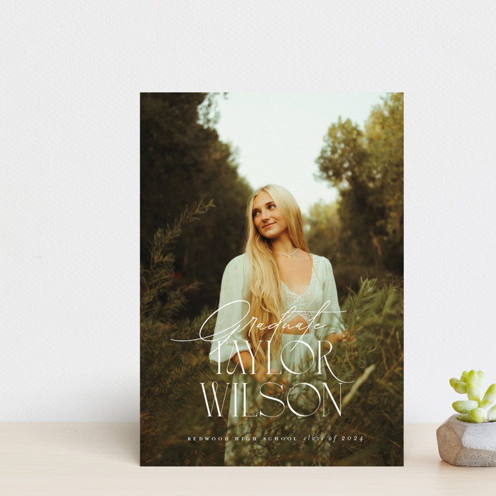 Classique Graduation Announcement Postcards by Benita Crandall | Minted