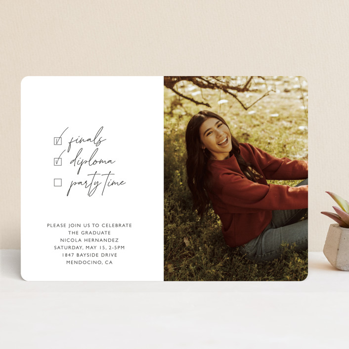 Checklist Graduation Party Invitations by Holly Whitcomb | Minted