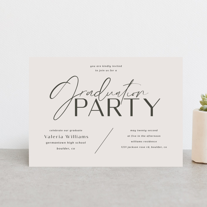 the celebration Graduation Party Invitations by Jelena Vuletic | Minted