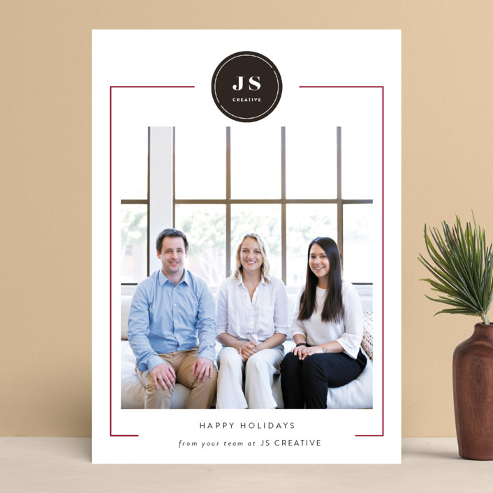 Branded Frame Business Holiday Cards by Kasia Labocki | Minted