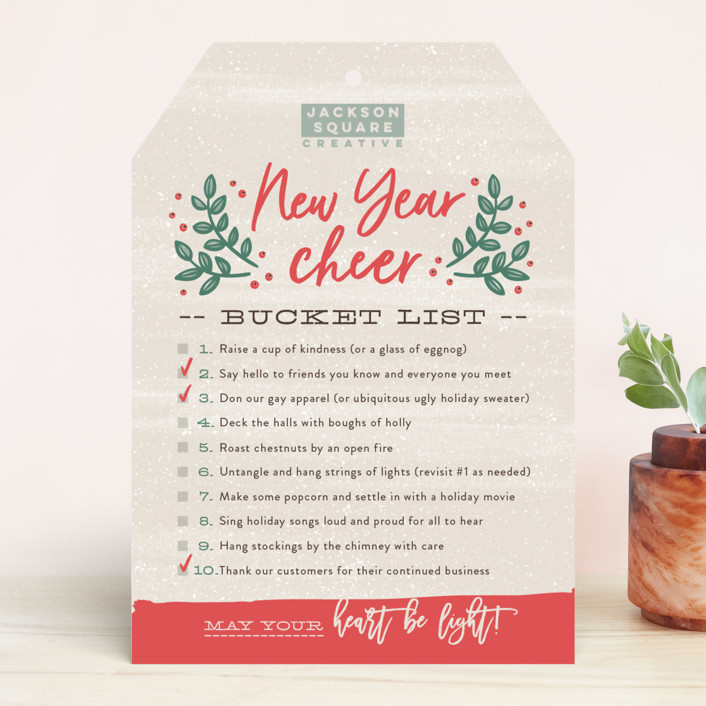 Holiday Bucket List Business Holiday Cards by Ann Gardner | Minted