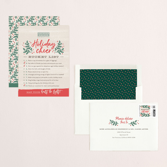 Holiday Bucket List Business Holiday Cards by Ann Gardner | Minted