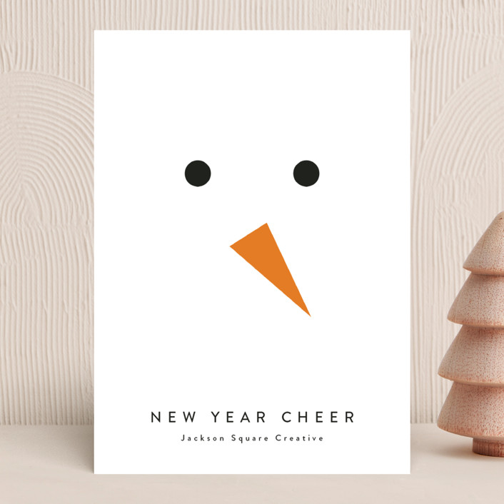 Snowman Business Holiday Cards by Yuliya Evseeva | Minted
