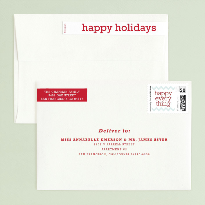 Happy Everything Foil-Pressed Holiday Cards by annie clark | Minted