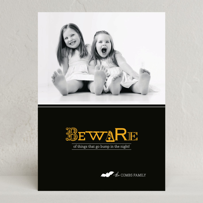 Beware Halloween Cards by Griffinbell Paper Co. | Minted
