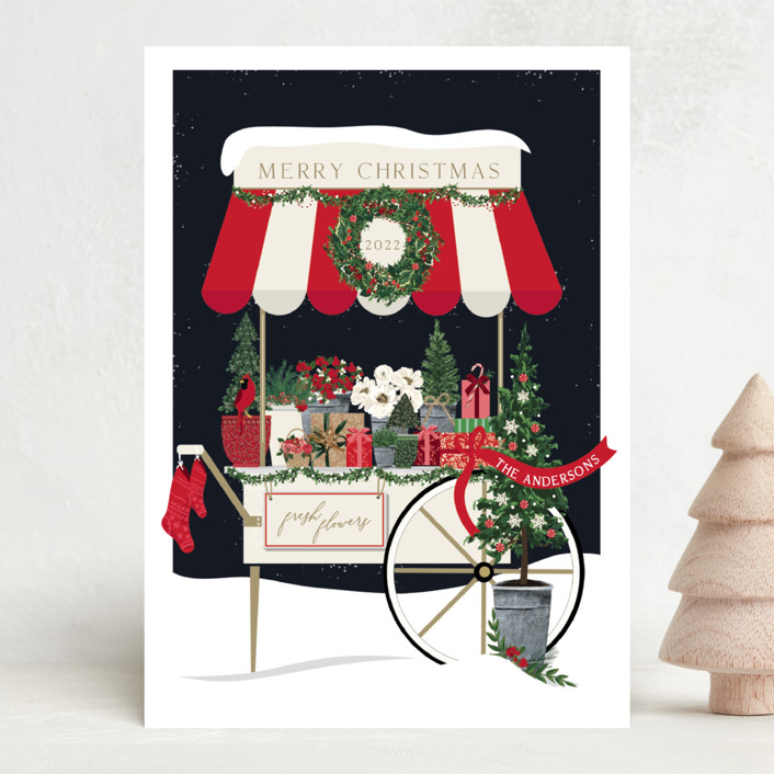 Christmas Cart Holiday Cards by Susan Moyal | Minted