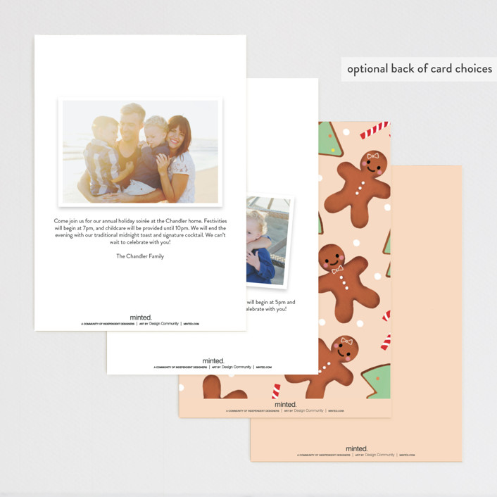 Gingerbread Holiday Party Invitations by Jennifer Lew | Minted