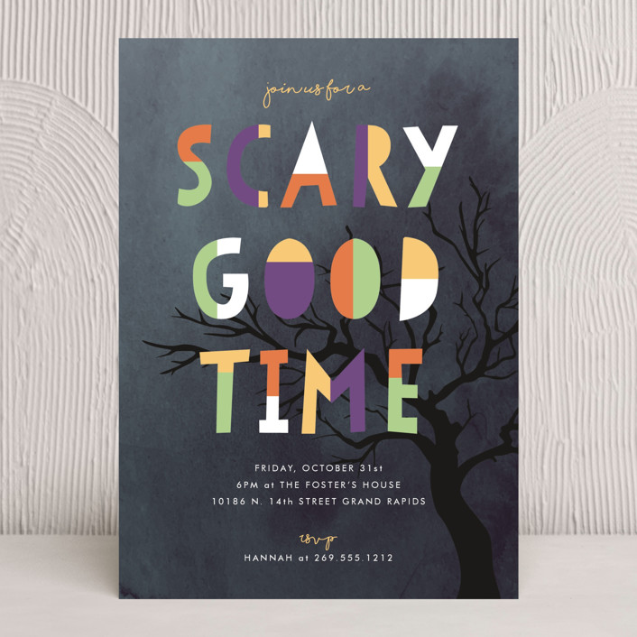A Scary Good Time Holiday Party Invitations by Pixel and Hank | Minted