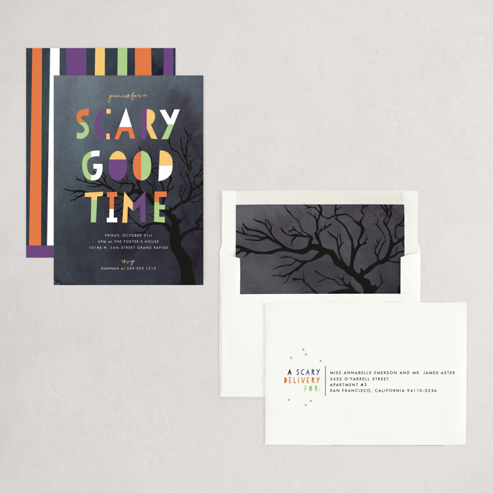 A Scary Good Time Holiday Party Invitations by Pixel and Hank | Minted
