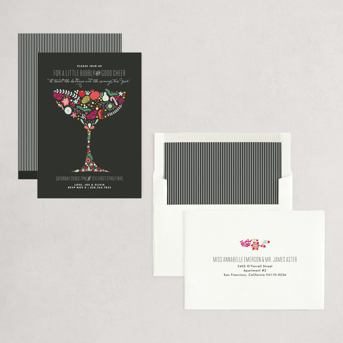 Holiday Punch Holiday Party Invitations by Phrosne Ras | Minted