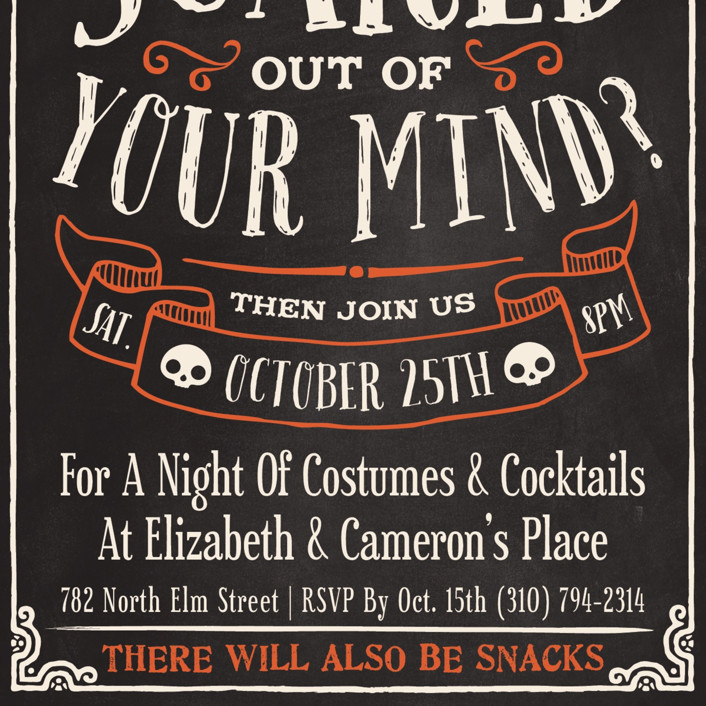 Scary Holiday Party Invitations by GeekInk Design | Minted