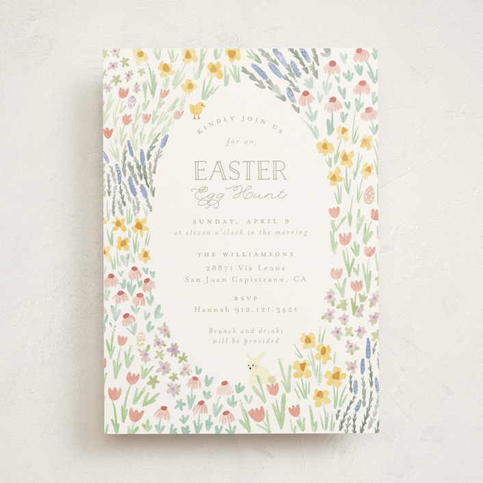 Easter Celebration Holiday Party Invitations by Caitlin Considine | Minted