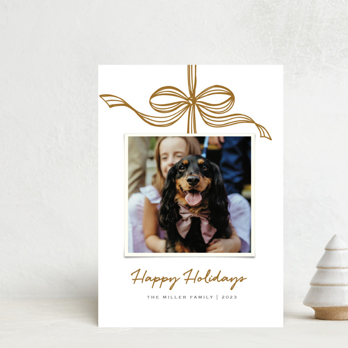 Tied with a bow Holiday Postcards by SimpleTe Design | Minted