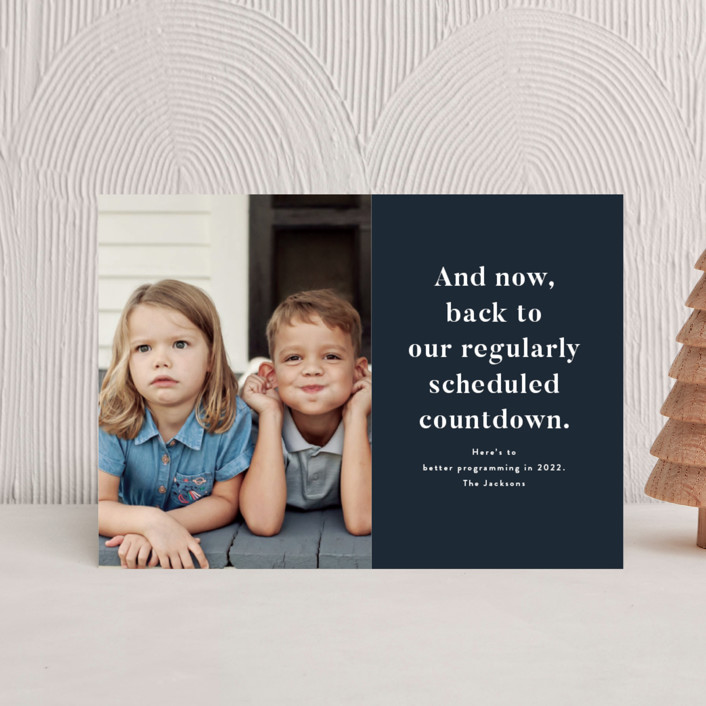 Regularly Scheduled Program Holiday Postcards by Jackie Crawford | Minted