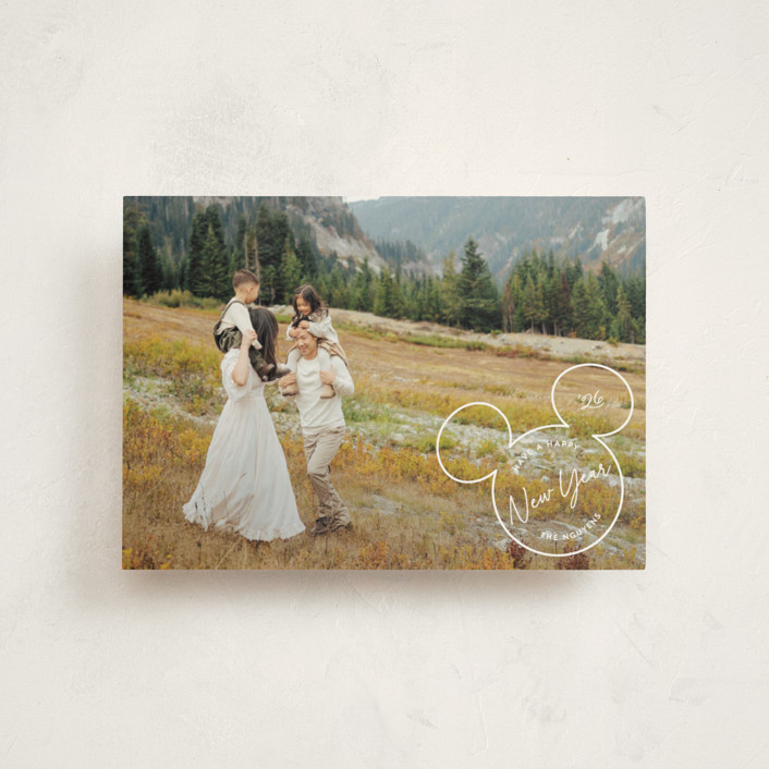 Mickey Outline Holiday Postcards by Hooray Creative | Minted
