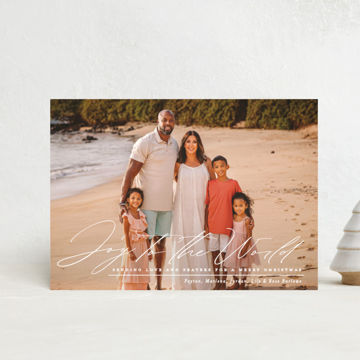 Joyful Script Holiday Postcards by Owl and Toad | Minted