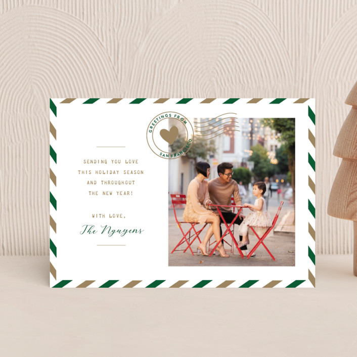 Holiday Air Mail Holiday Postcards by The Social Type | Minted