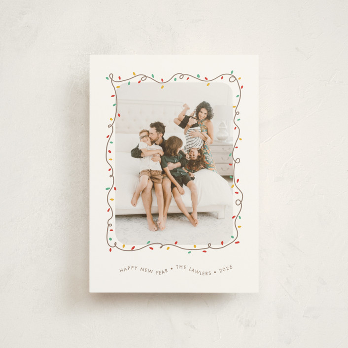 Crazy Lights Holiday Postcards by Holly Whitcomb | Minted