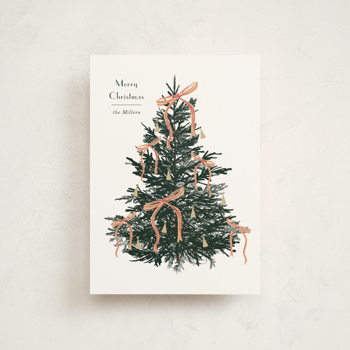 Bells and Bows Holiday Postcards by Baumbirdy | Minted