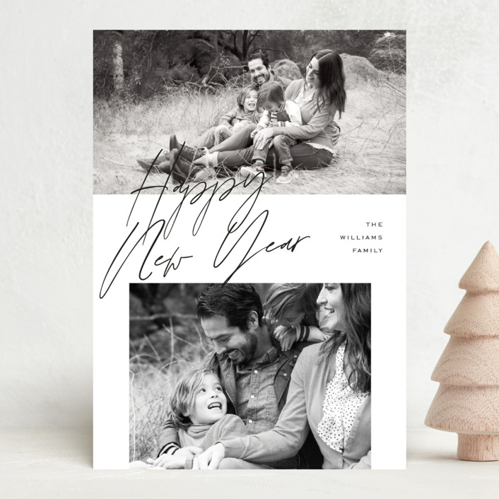 Minimal Duo Holiday Photo Cards by Pixel and Hank | Minted