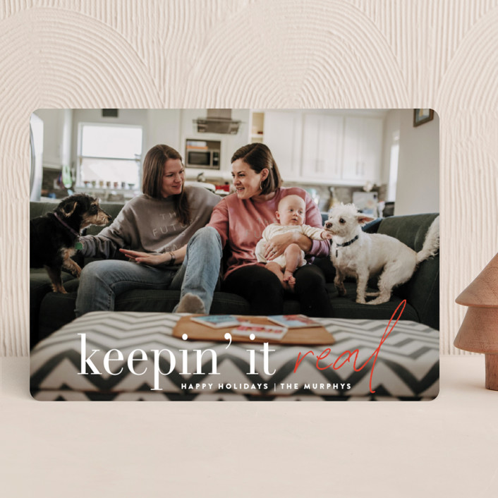 Keepin' It Real Holiday Photo Cards by Up Up Creative | Minted