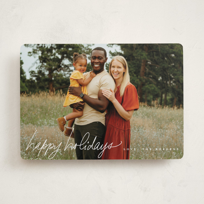 handwritten note Holiday Photo Cards by Up Up Creative | Minted