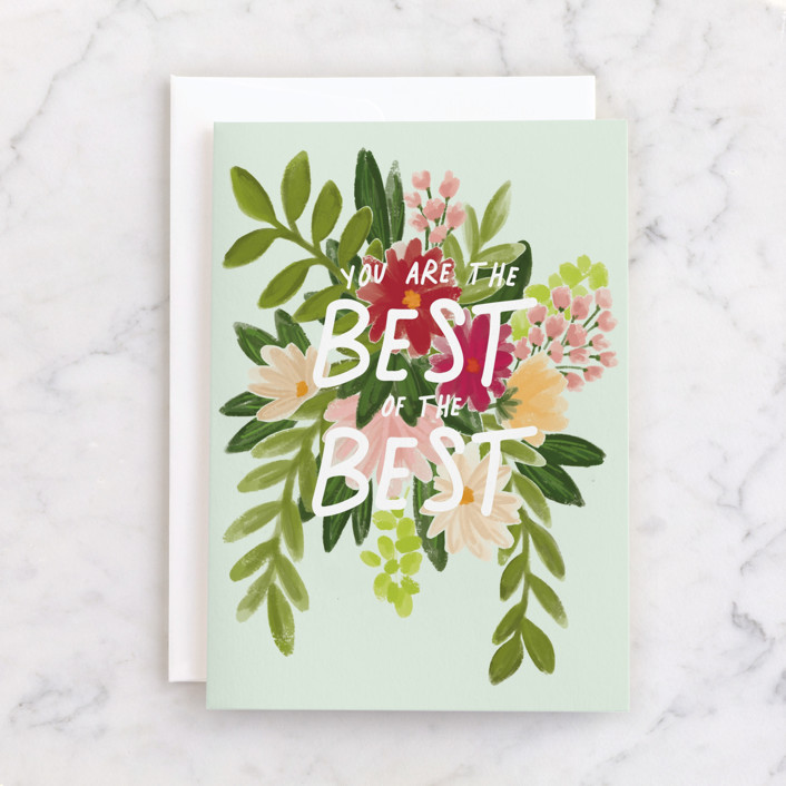 best bestie Individual Congrats Greeting Cards by Courtney Anne | Minted