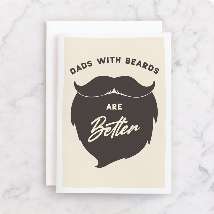 Beard Individual Father's Day Greeting Cards by Tennie and Co. | Minted