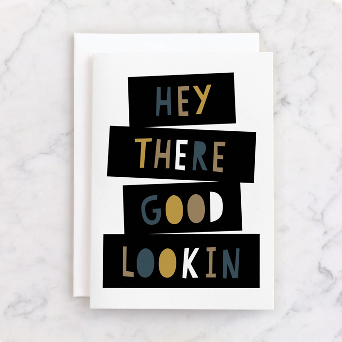 Hey there good lookin Individual Masculine Birthday Greeting Cards by ...