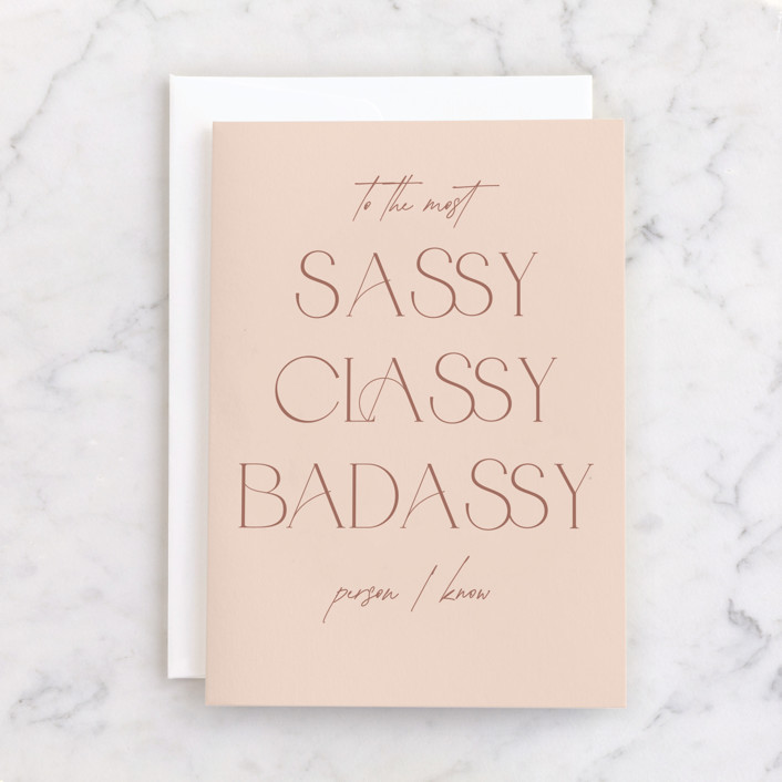 a Sassy and Classy birthday Individual Feminine Birthday Greeting Cards ...