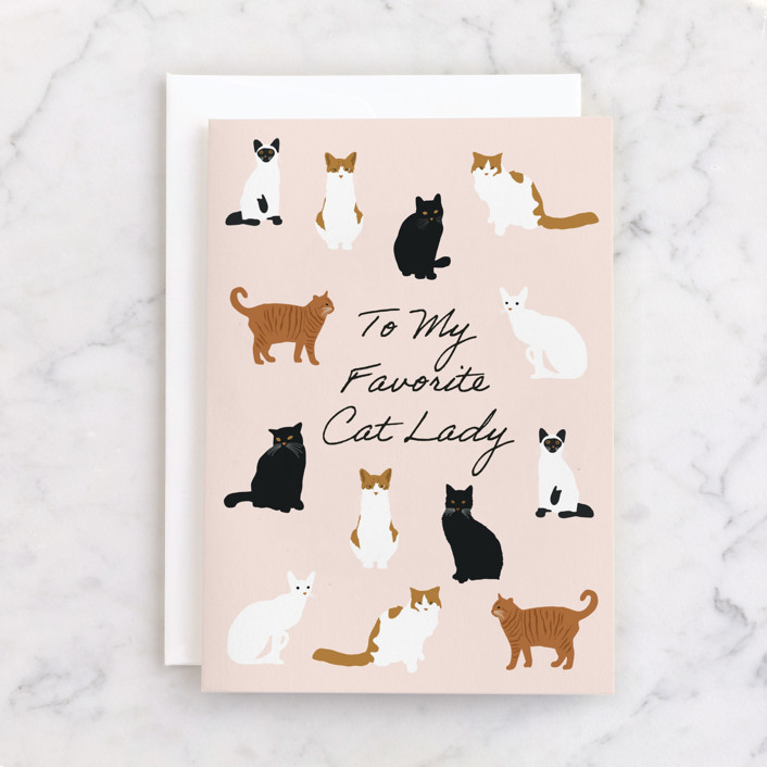 Cat Lady Birthday Individual Feminine Birthday Greeting Cards by Coit ...